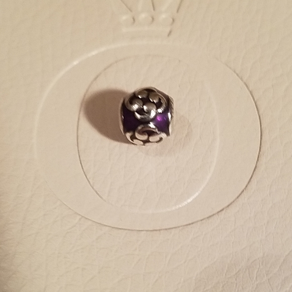 Pandora | Jewelry | Authentic Pandora Purple Zen Charm | Poshmark